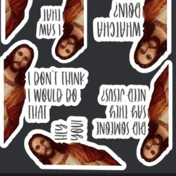 The South Mouth Co. | Other | Hilarious Set Of 7 Jesus Meme Stickers ...